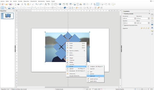 LibreOffice Impress - Intersecar formas e imagen | Aplicaciones de ...