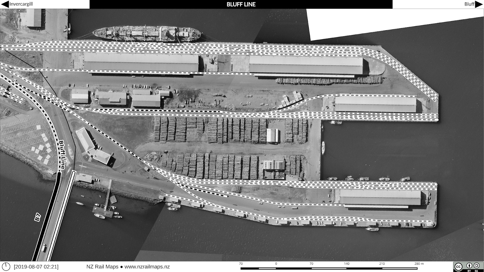 MSL Branches [17A]: Bluff Island Harbour – New Zealand Rail Maps