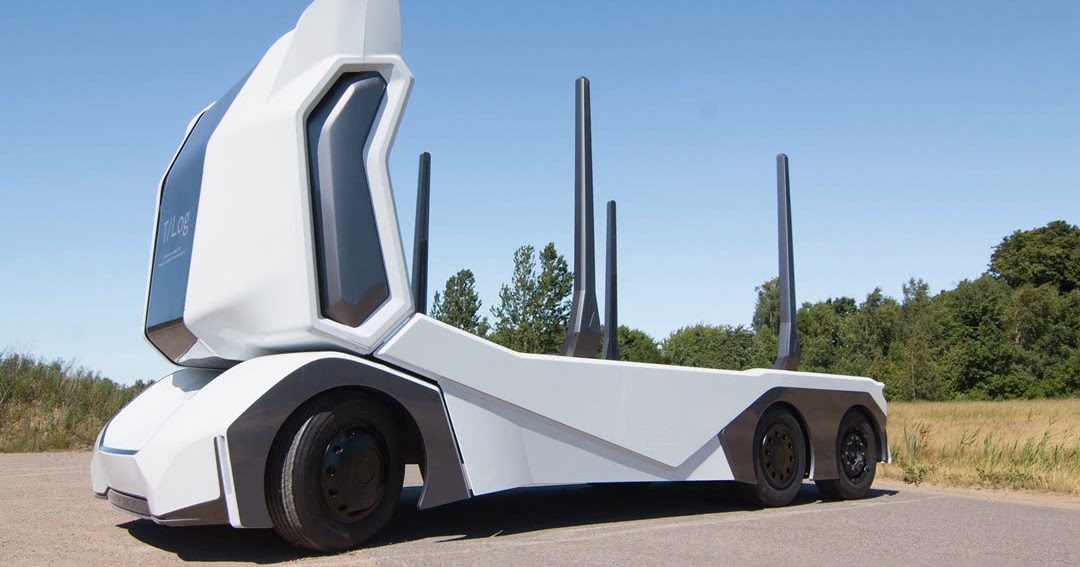 The world's first unmanned timber transport truck was born: a load of ...