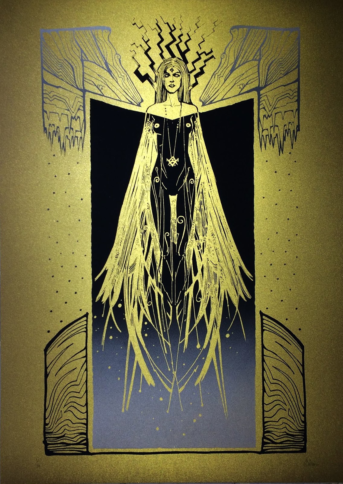INSIDE THE ROCK POSTER FRAME BLOG: Malleus Strix Print Release
