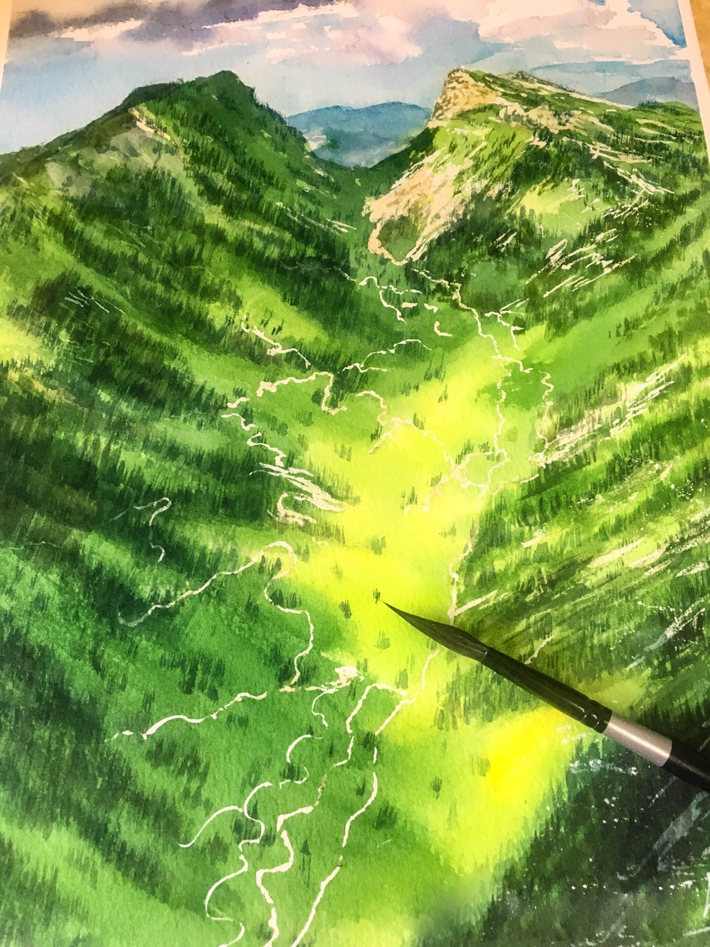 45Watercolor ideas, 9special technical tips, come to see my skill tips ...