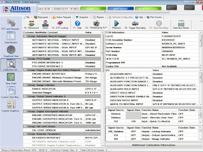 Calibration Information on ALLISON DOC Software (ALLISON Transmission ...