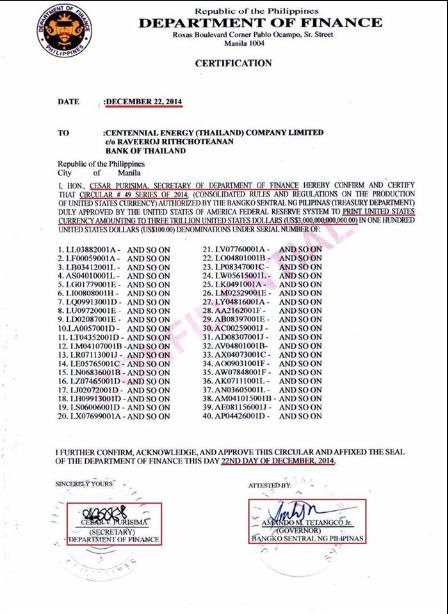 Alleged BSP Circular that Served as Evidence Against PNoy et.al in the ...