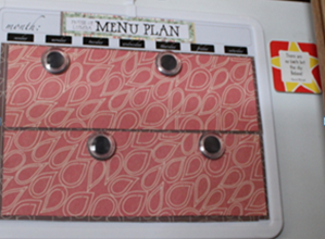 In The Meantime Mama: Meal Planning Tool: Magnetic Dinner Menu Board