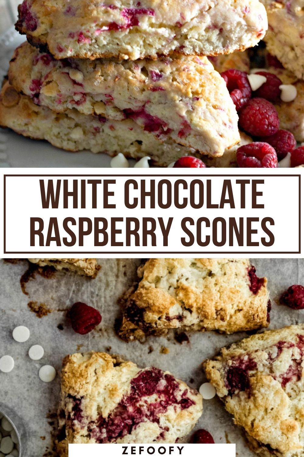 Easy White Chocolate Raspberry Scones recipe