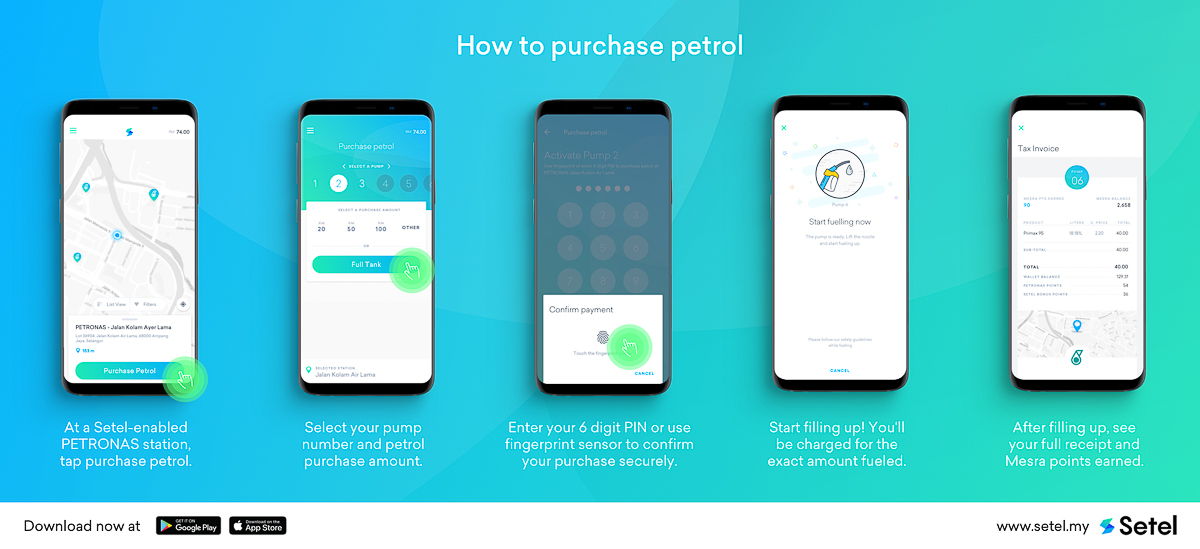 Cara Menggunakan Aplikasi SETEL E-Wallet Petronas Dengan Mudah Dan Pantas