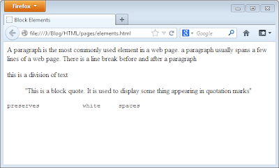 Universal HTML: Parts of a HTML document