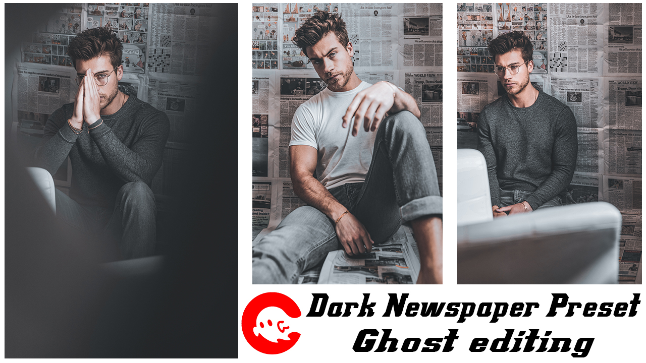 Dark Newspaper Preset | lightroom photoediting | dng flie download ...