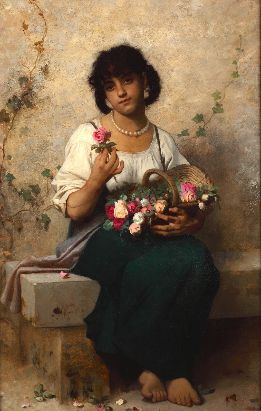 Leon Bazile Perrault | Rose Seller | Tutt'Art@ | Masterpieces
