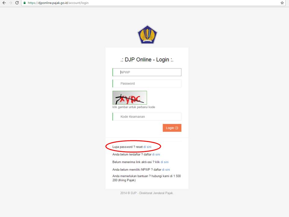 Lupa Password DJP Online? Begini Solusinya | Catatan Ekstens