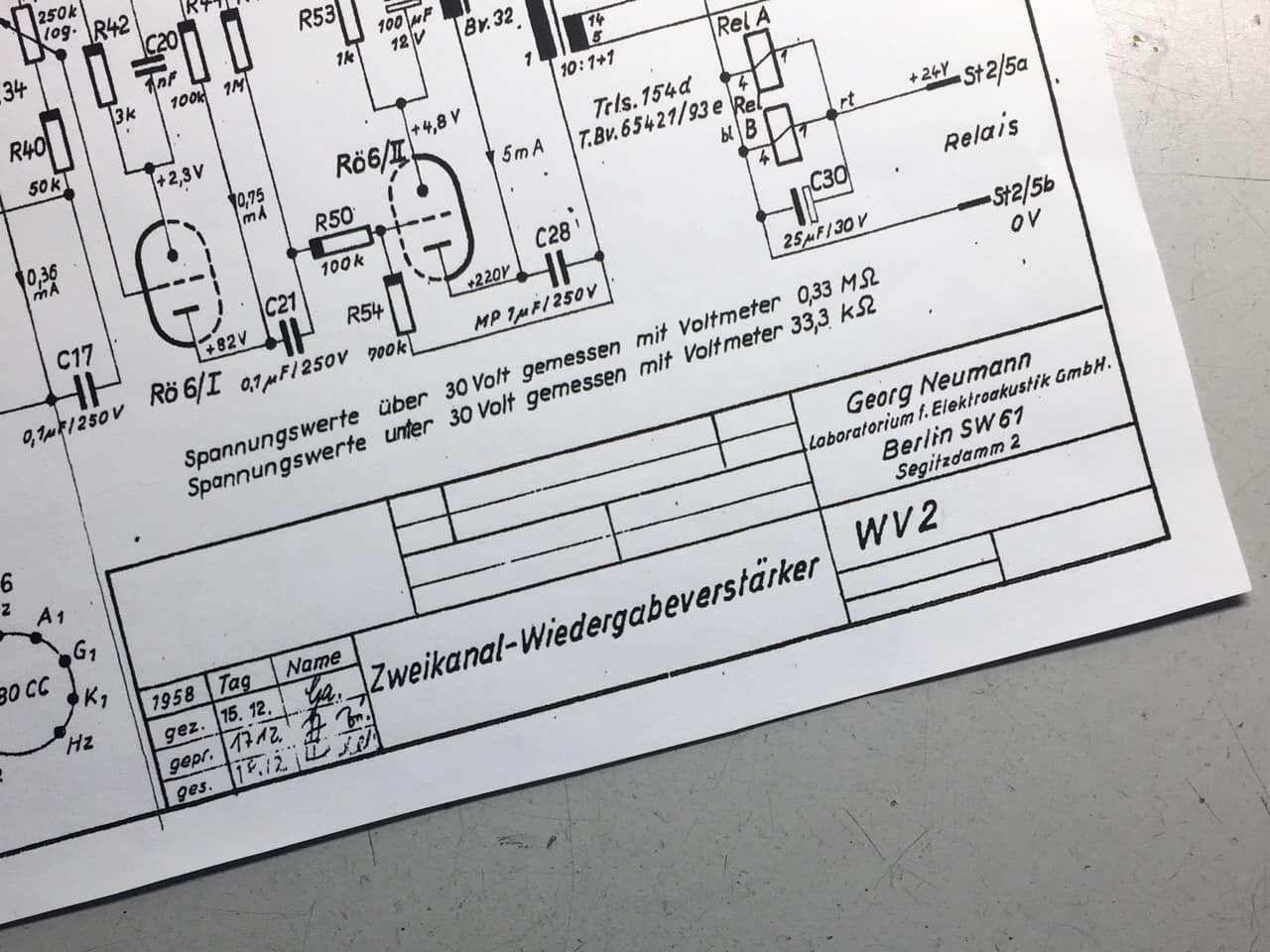 Neumann WV2 phono preamplifier project – Ultimate High-Fidelity
