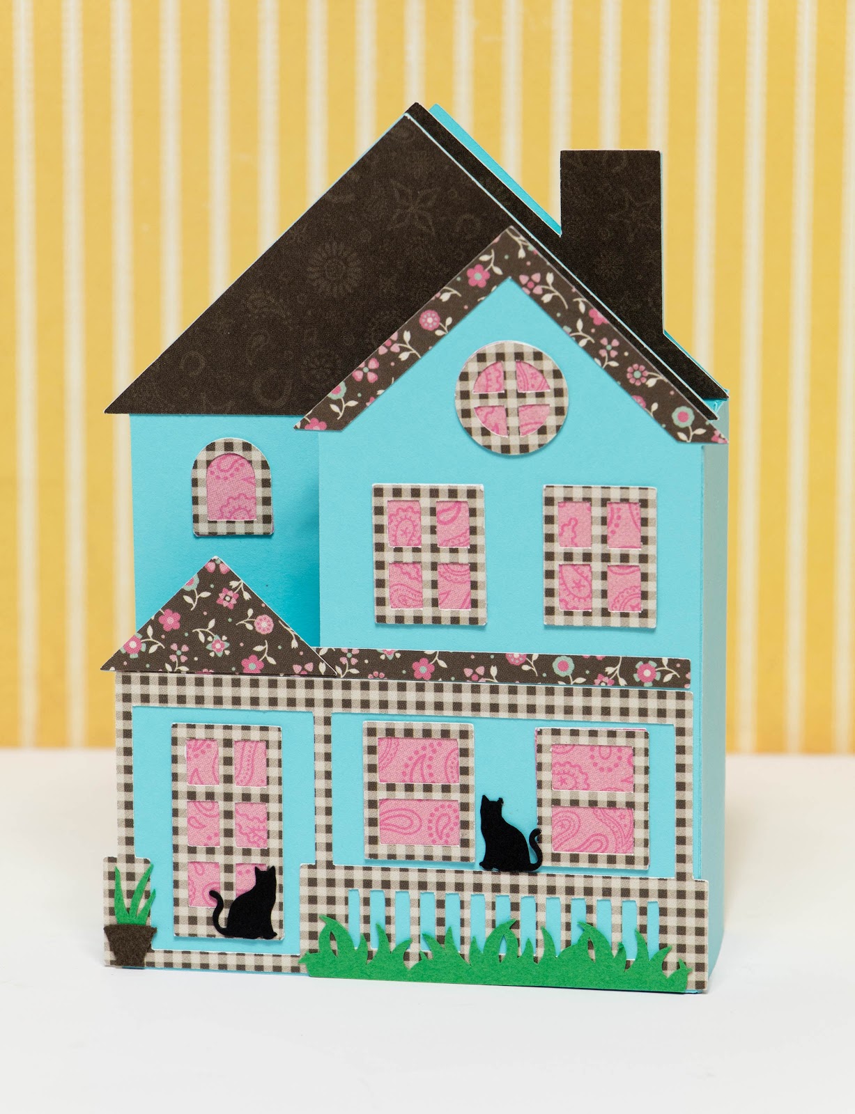 The Paper Boutique: House Shaped Box Card