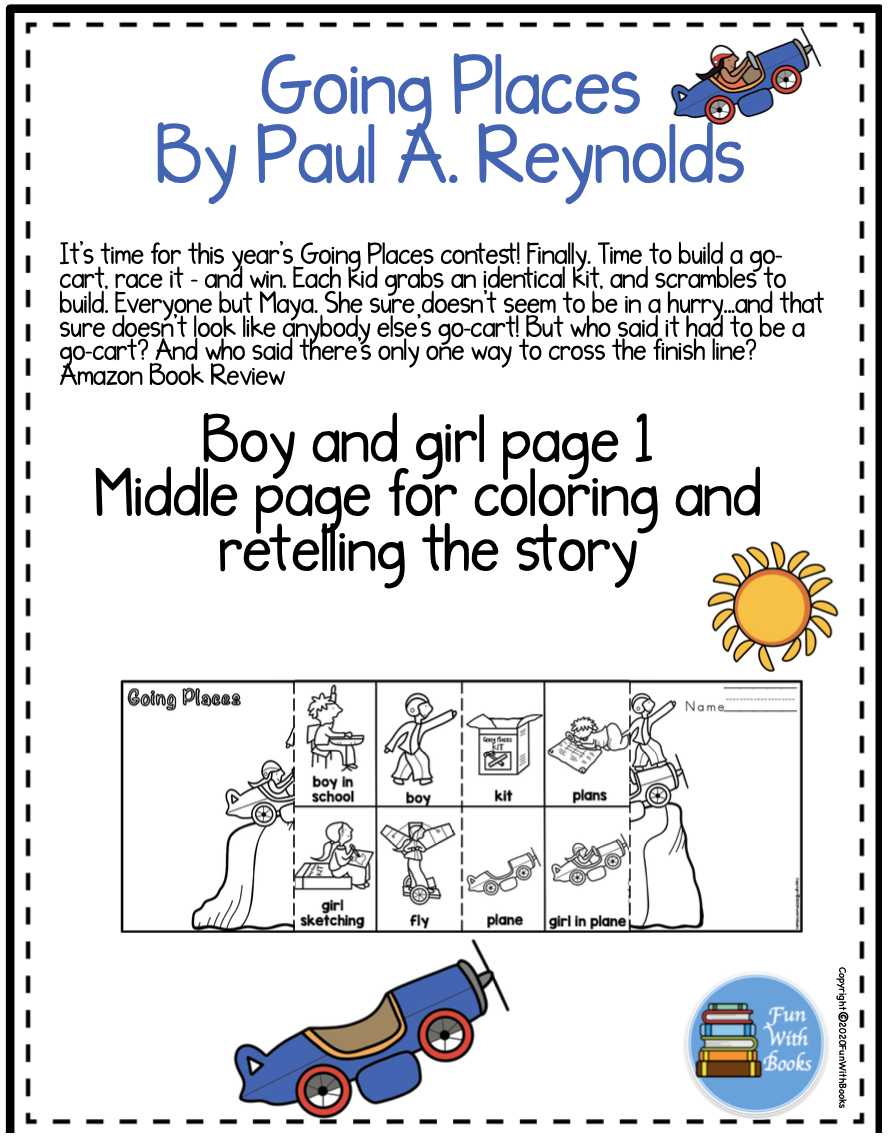 GOING PLACES BOOK CRAFT ~ Book Units by Lynn