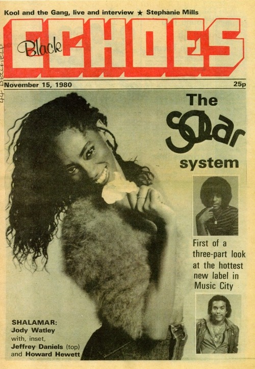 From Jody Watley's Tumblr page : Shalamar for Solar Records Cover ...