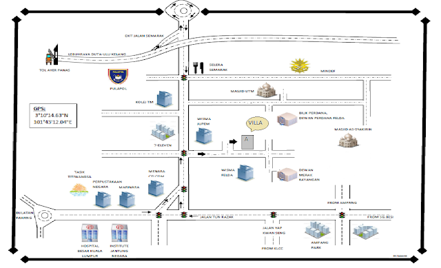 Felda Villa Kuala Lumpur: Map