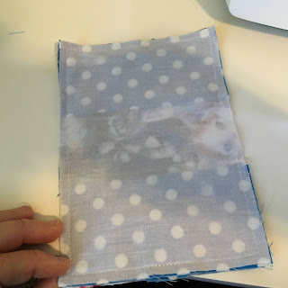 Fabric-covered mini composition books tutorial