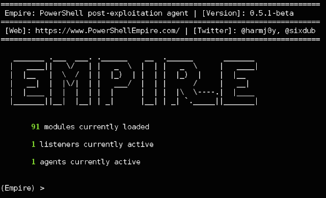Powershell Empire Hands On Practical Guide ~ The Cybersploit