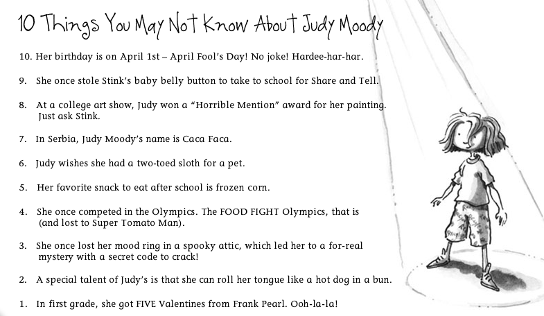 Top Notch Material: Judy Moody and Stink