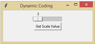 Scale Widget in tkinter - Dynamic Coding