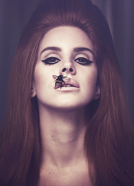 Lana Del Rey Bee On Lip