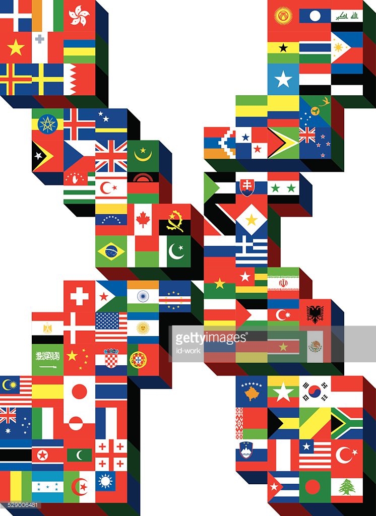 Heraldry of Life: ARTISTIC ALPHABET with Flags of the World