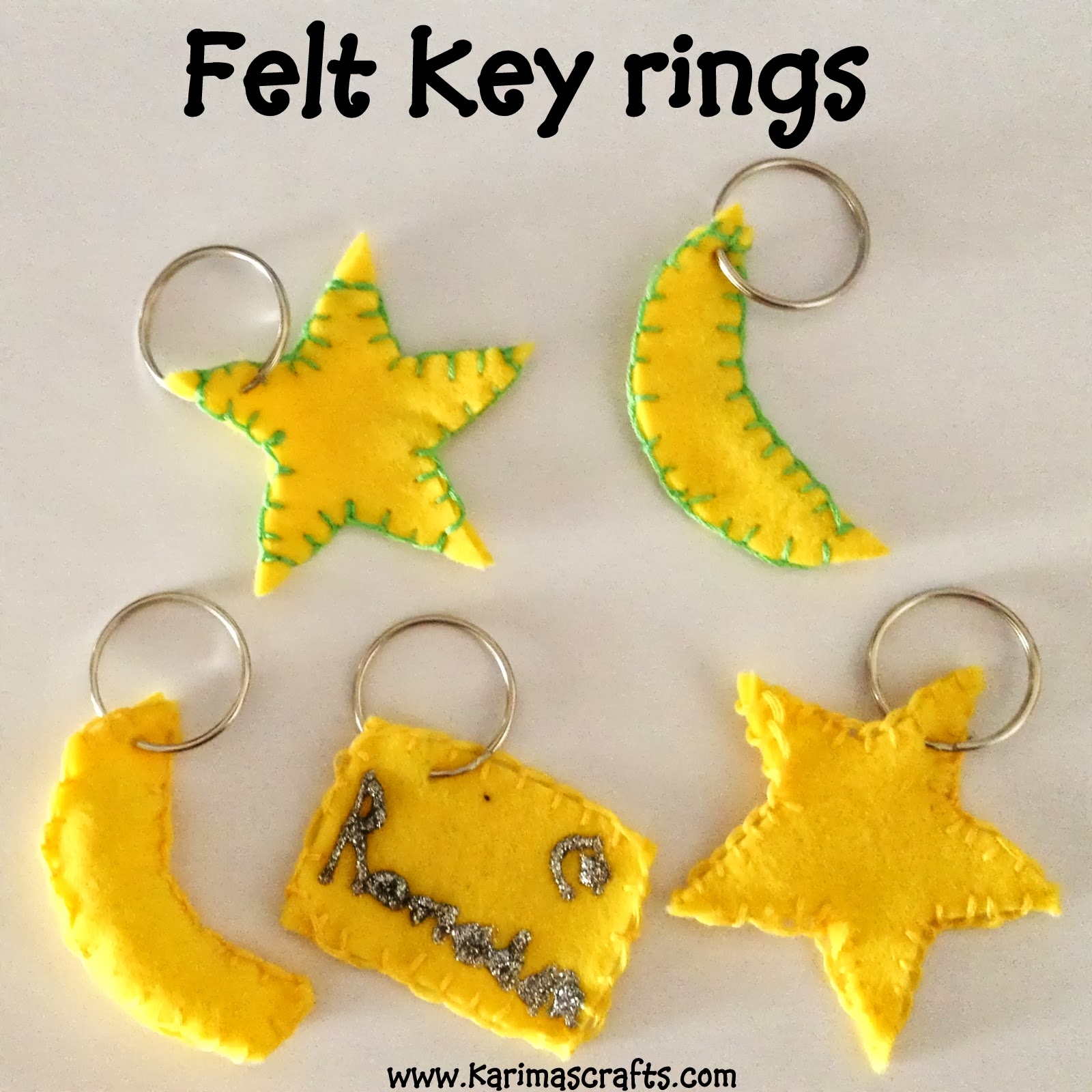 Karima's Crafts: Felt Key Rings - 30 Days of Ramadan