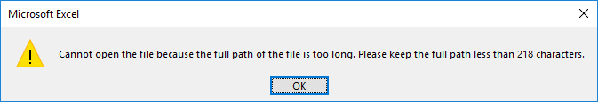 Sharepoint Online Url Length Limitation Of 218 Characters In Excel
