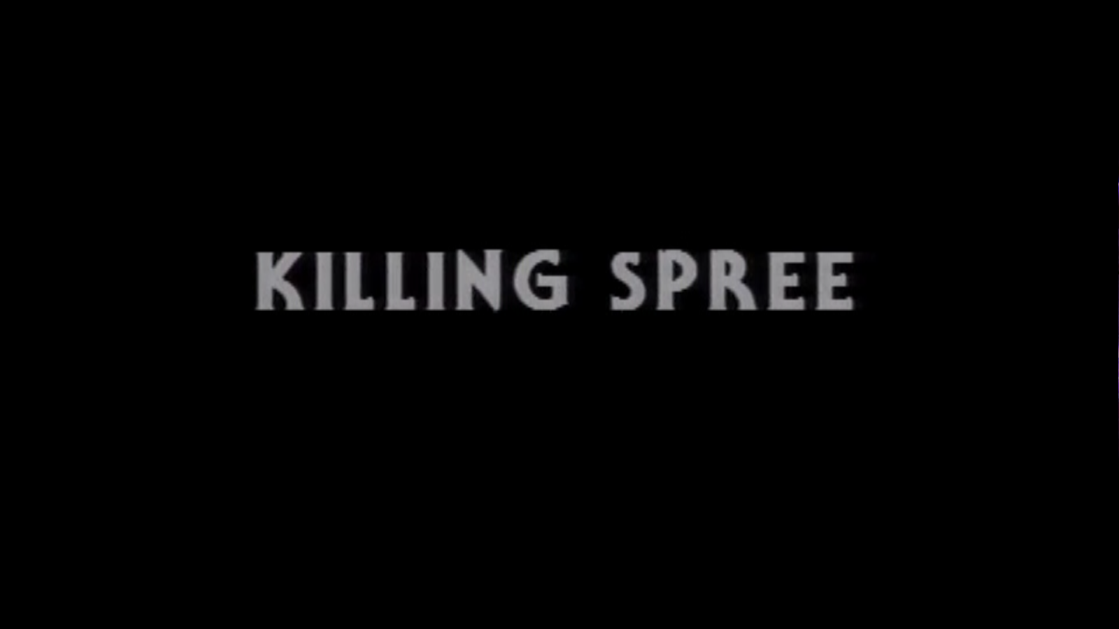 Killing Spree (Blu-ray + DVD) Blu-ray Review - SRS CInema with a Terror ...