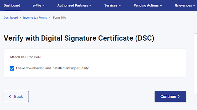 How to File Form 10A on New E-Filing Portal