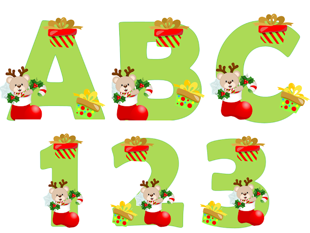 Kits imprimibles gratis : Abecedario Navidad para DESCARGAR