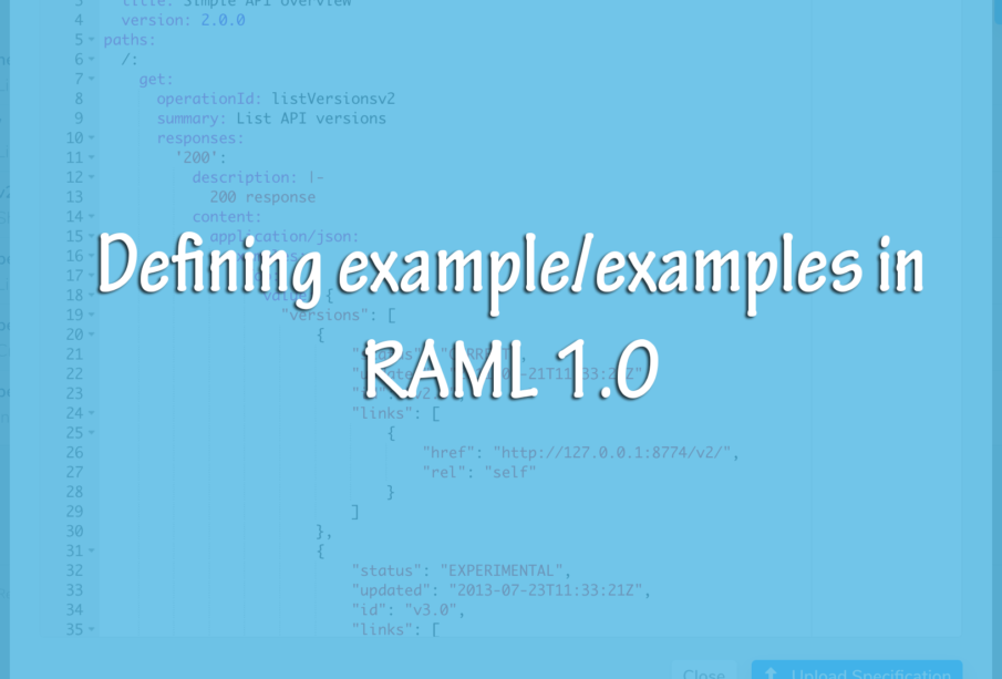 How to specify examples in RAML 1.0 API Specification