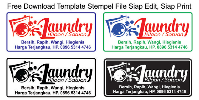 Contoh Stempel Laundry || Contoh Stempel Toko || Cap Stempel Laundy ...