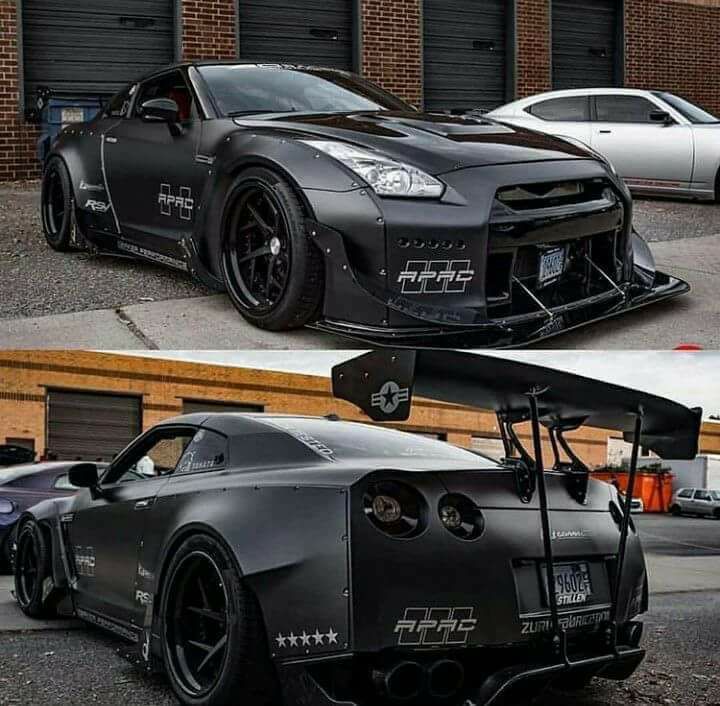 MUSCLE CAR COLLECTION : Nissan GTR Colored Black Doff