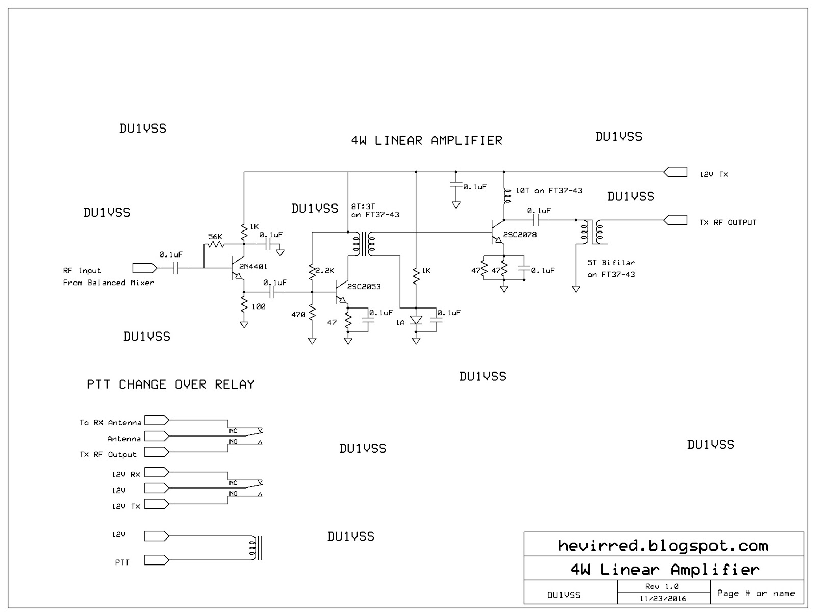 du1vss (D.I.Y.): 40M DSB Transceiver