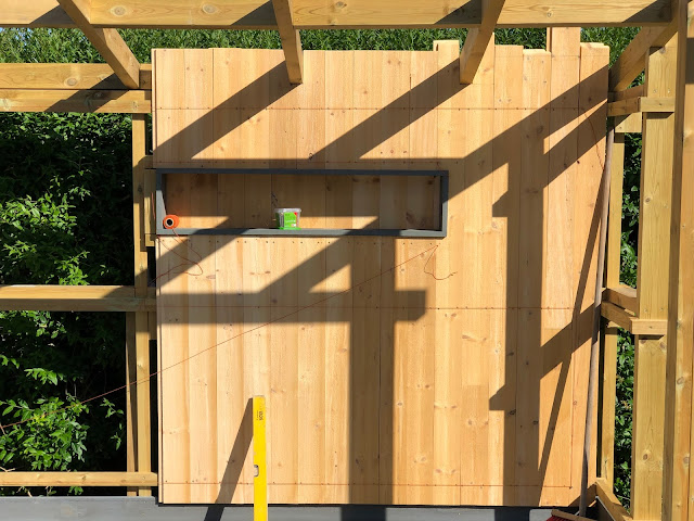 Hjemmelagd: Levegg med halvtak