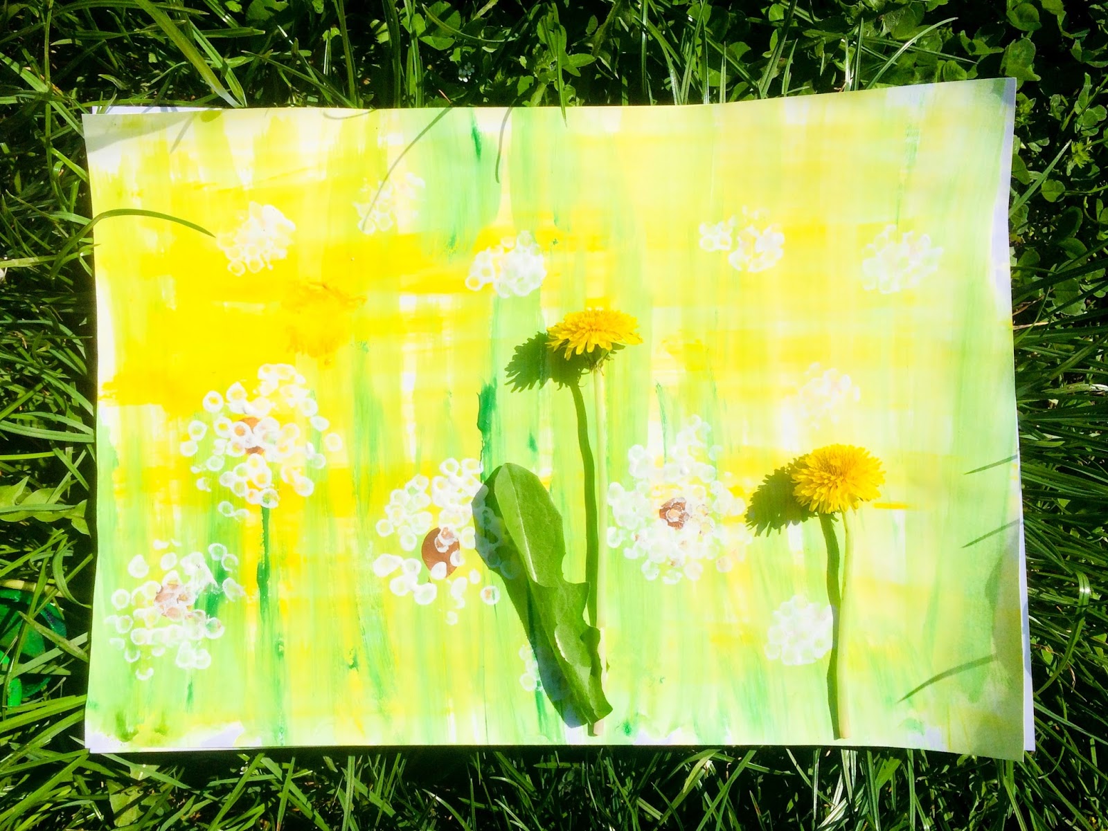 Punctul-element de limbaj plastic: „Câmpul cu păpădii” - Materiale ...