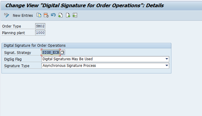 S4HANA : PM/CS - Enable E- signature at Operations