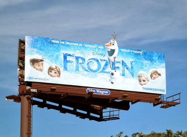 Daily Billboard: Disney's Frozen movie billboards... Advertising for ...
