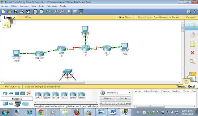 Instalación y Configuración de Aplicaciones y Servicios (CBTis 73): Simulaciones de redes