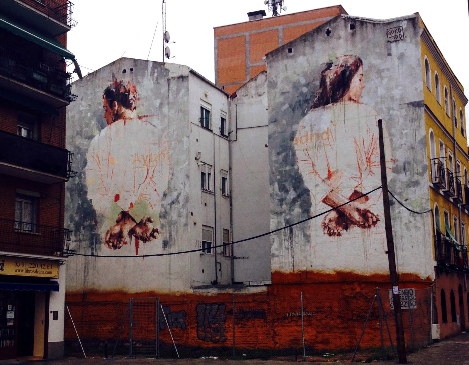 Borondo New Mural – Tetuan, Madrid – StreetArtNews