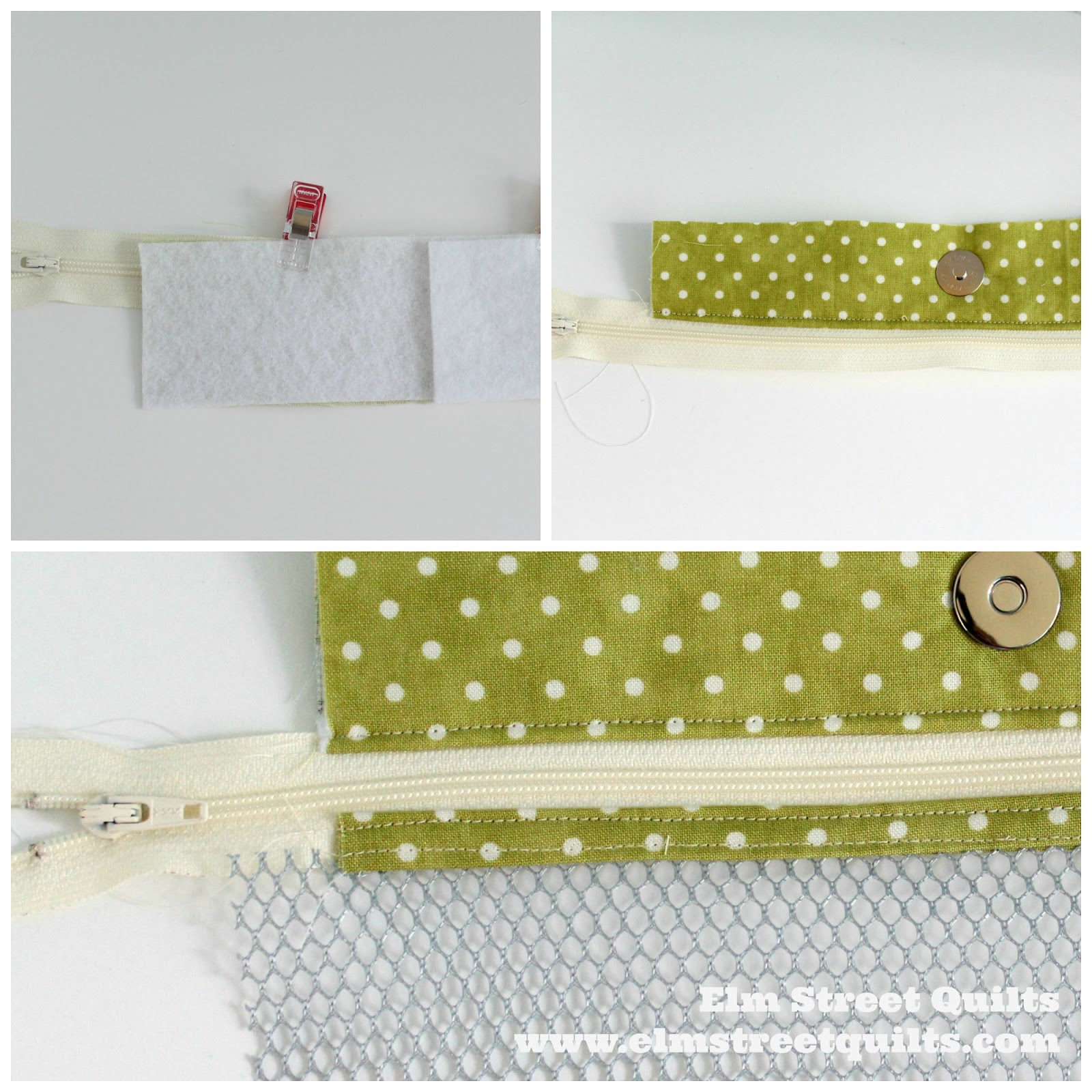 Bag It - Mesh Travel Bag Tutorial | Elm Street Quilts