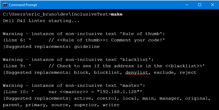 Non-inclusive Text in Source Code – a Developer’s Journey | DELL EMC Study