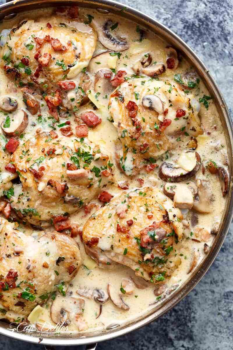 Creamy Garlic Parmesan Mushroom Chicken Bacon creamy-garlic-parmesan-mushroom-chicken-bacon