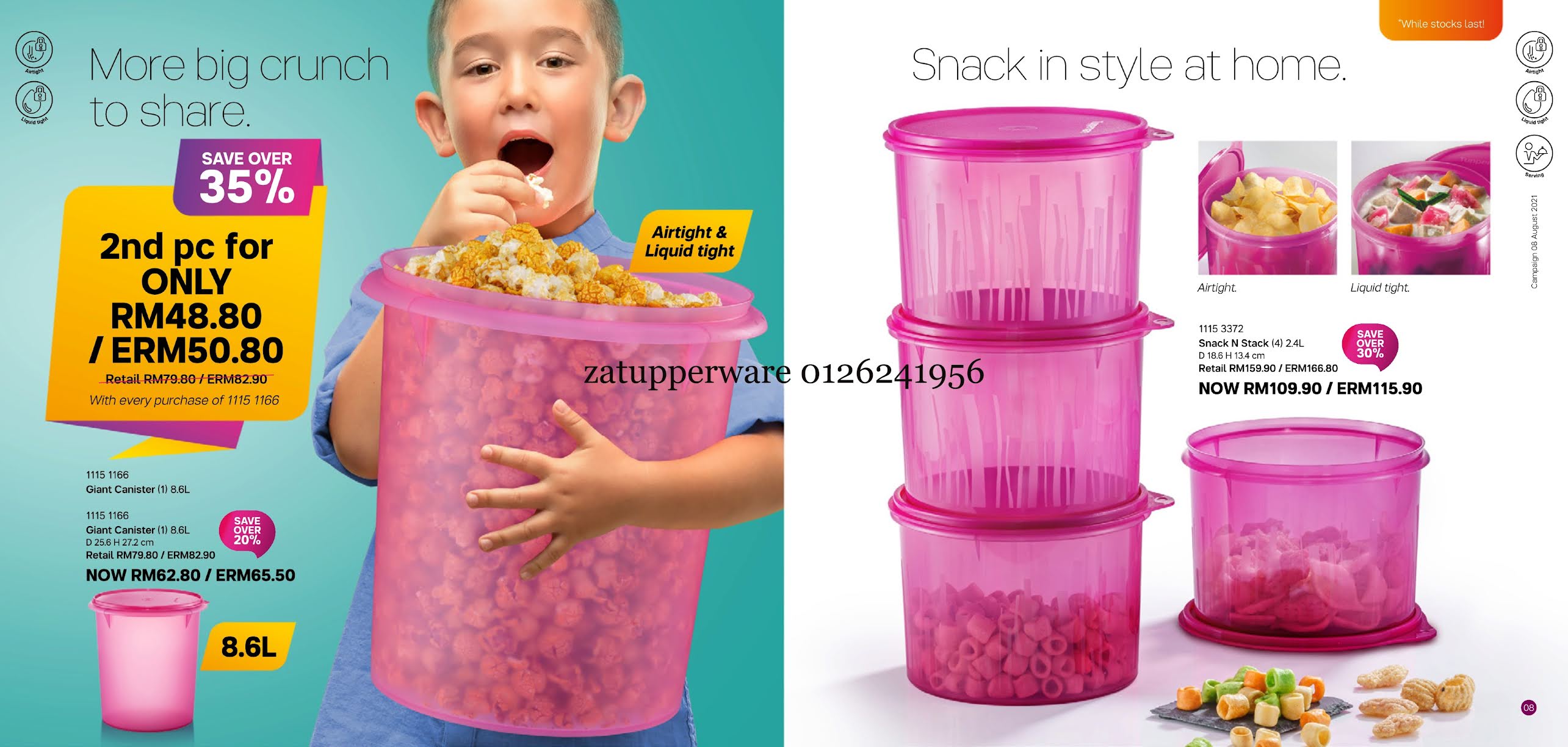Za Tupperware Malaysia : Catalog 1st - 31st August 2021