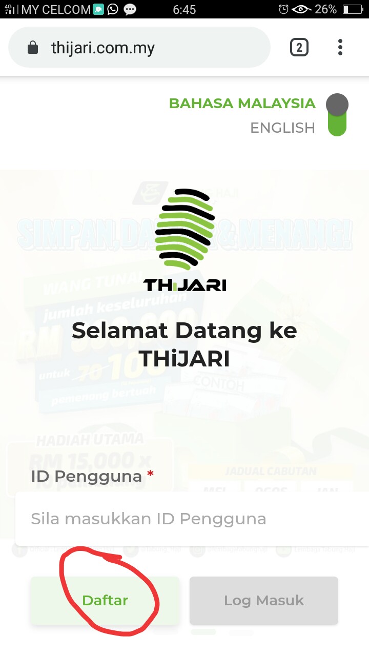 CARA MENDAFTAR HAJI ONLINE MENGGUNAKAN THiJARI - FOREVER LIVING for LIFE