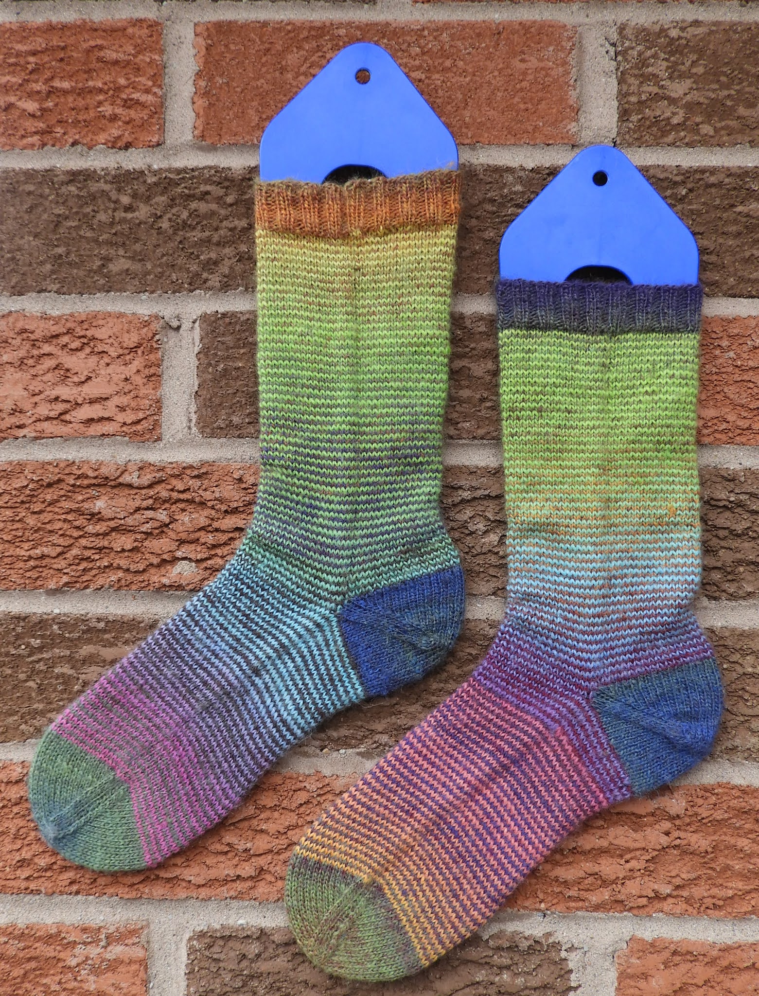 NOT JUST ABOUT KNITTING: A Pair of Helical Socks