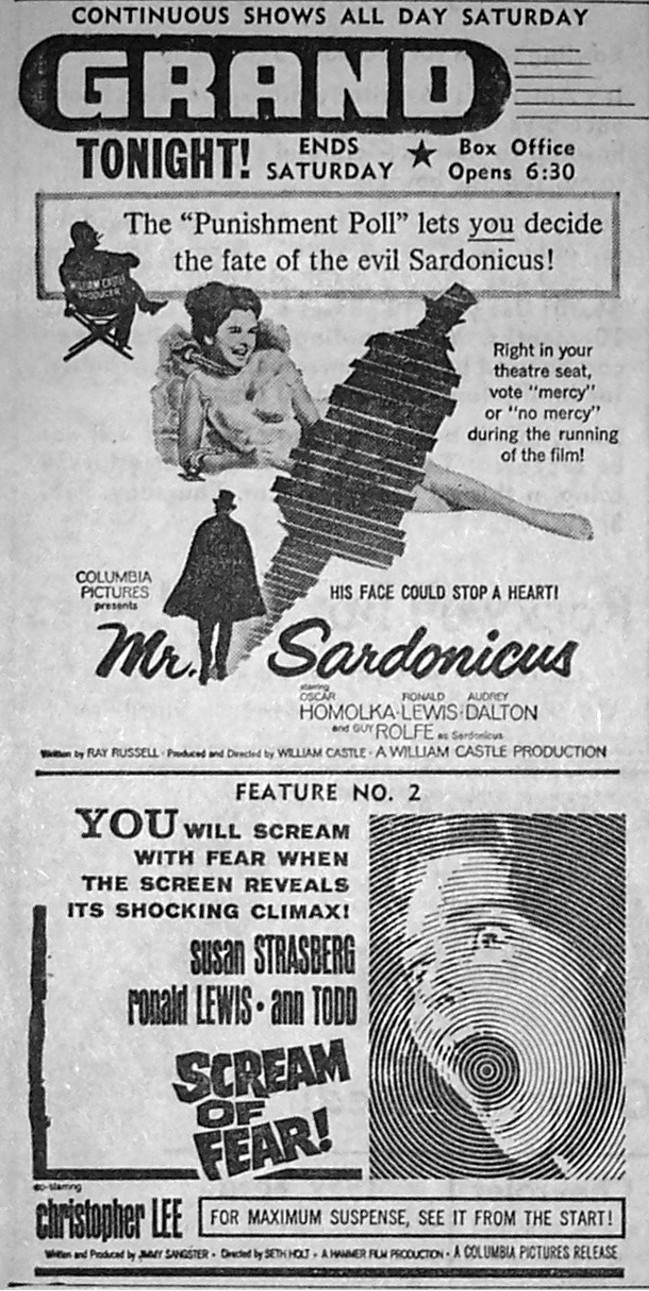 Todo El Terror Del Mundo: El Sabor Del Miedo (Taste Of Fear / Scream Of ...