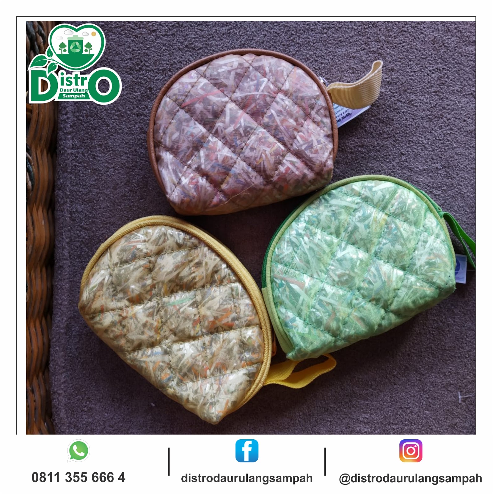 Dompet Bulan Daur Ulang ( Variasi) - Distro Daur Ulang Sampah