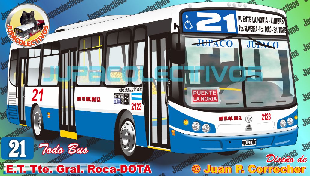 Recorrido de la linea 21 del Gran Buenos Aires