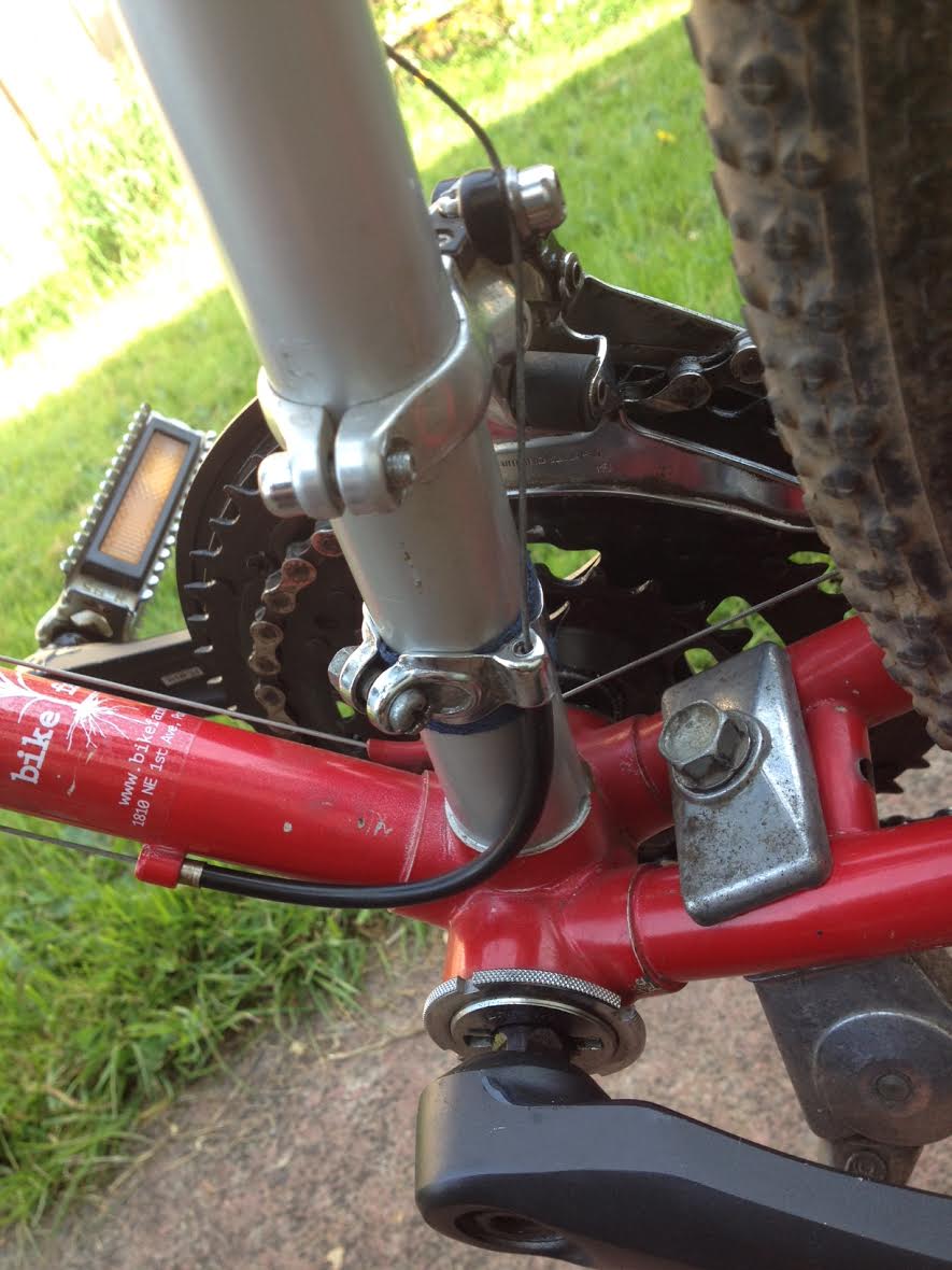 bikelovejones: bike hacks: stem shifters and cable housing stops